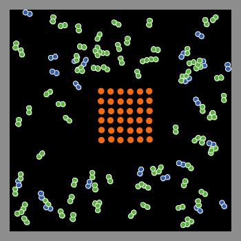 NetLogo Models Library: Connected Chemistry Solid Combustion